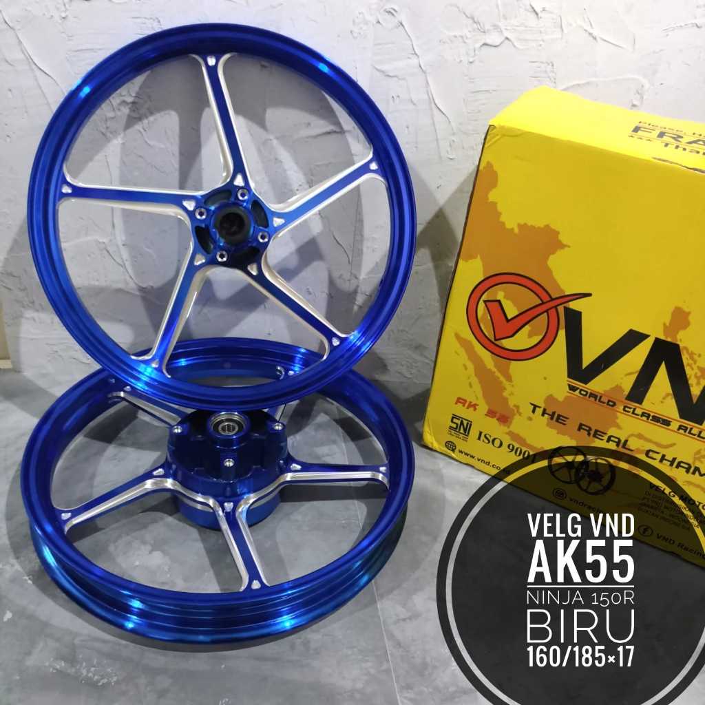 Jual Velg VND AK55 Gen 1 Ninja150R 160/185x17 Biru /Gold/Orange ...