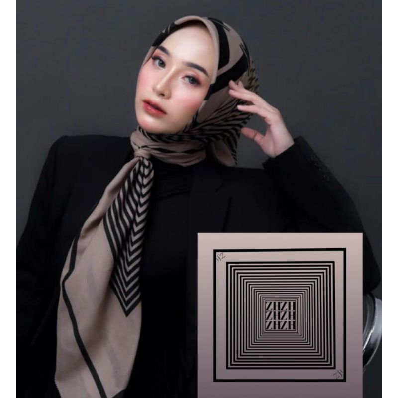 Jual Hijab monogram / Hijab Motif Monogram | Shopee Indonesia