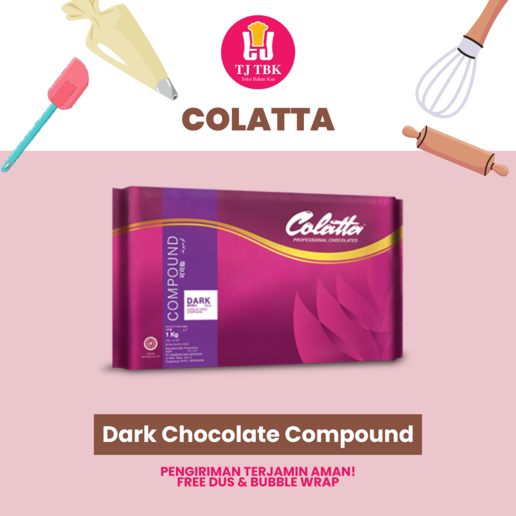 Jual COLATTA Chocolate Compound 1kg | Dark/White/Milk (Coklat Colatta ...