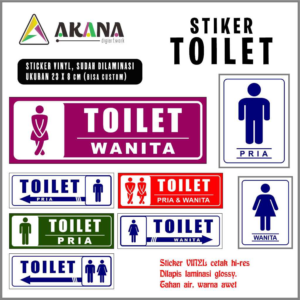 Jual STIKER TOILET WC KAMAR MANDI | Shopee Indonesia