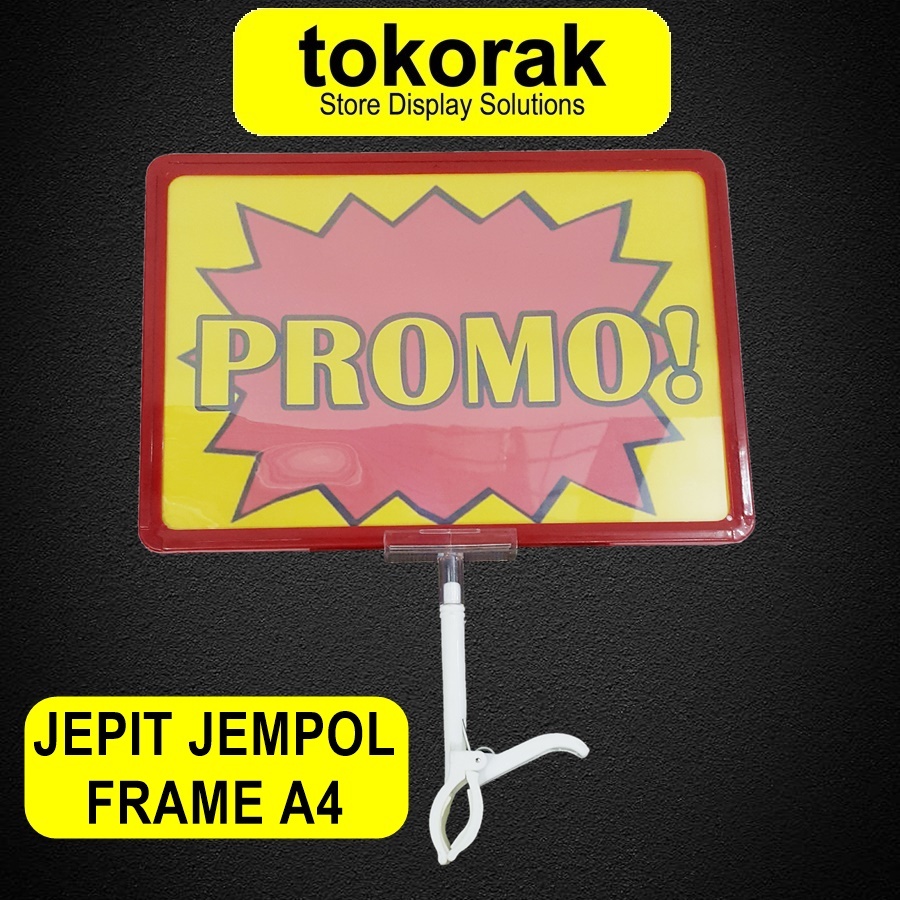 Jual POP UP FRAME PROMO A4 JEPITAN JUMBO PRICE TAG FRAME A4 JEPIT LABEL ...