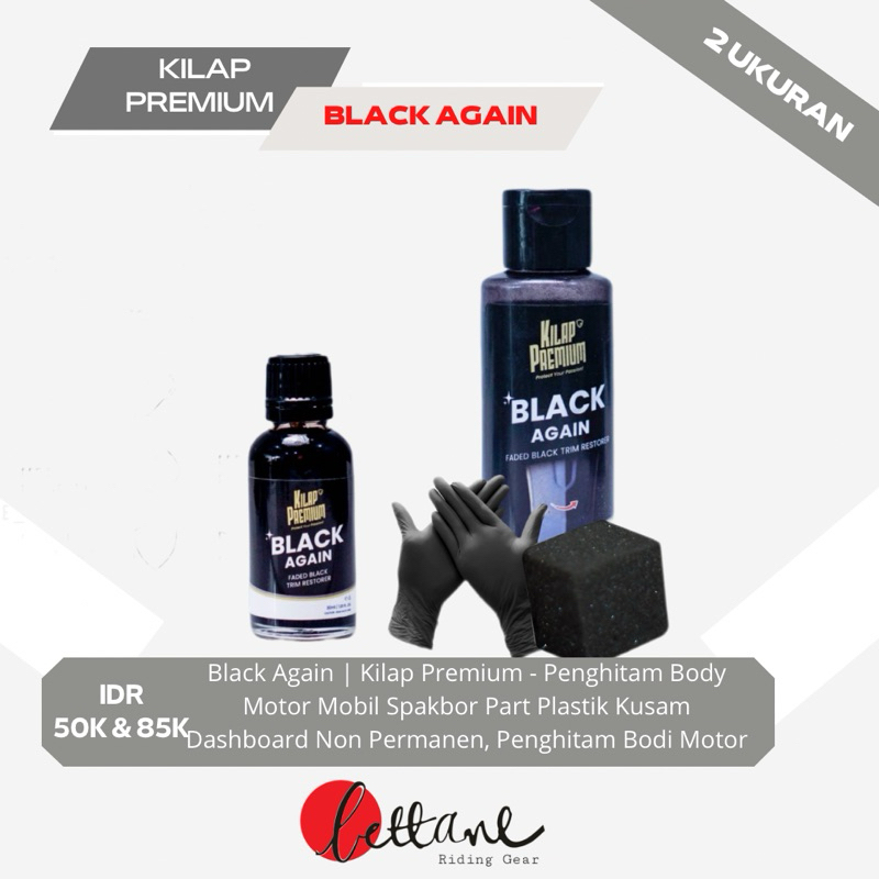 Jual Black Again | Kilap Premium - Penghitam Body Motor Mobil Spakbor ...