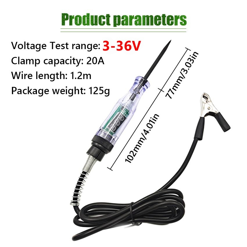 Jual Tespen Digital DC Tester Testpen Kelistrikan Listrik Mobil Motor ...