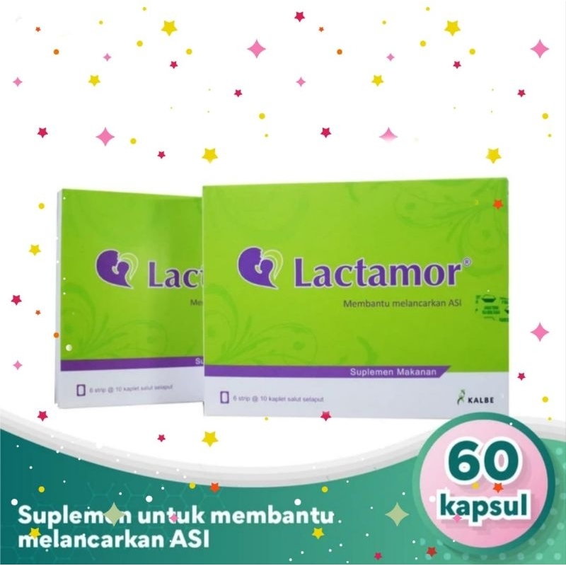 Jual Lactamor isi 60 tablet - Asi Booster - Pelancar Asi | Shopee Indonesia