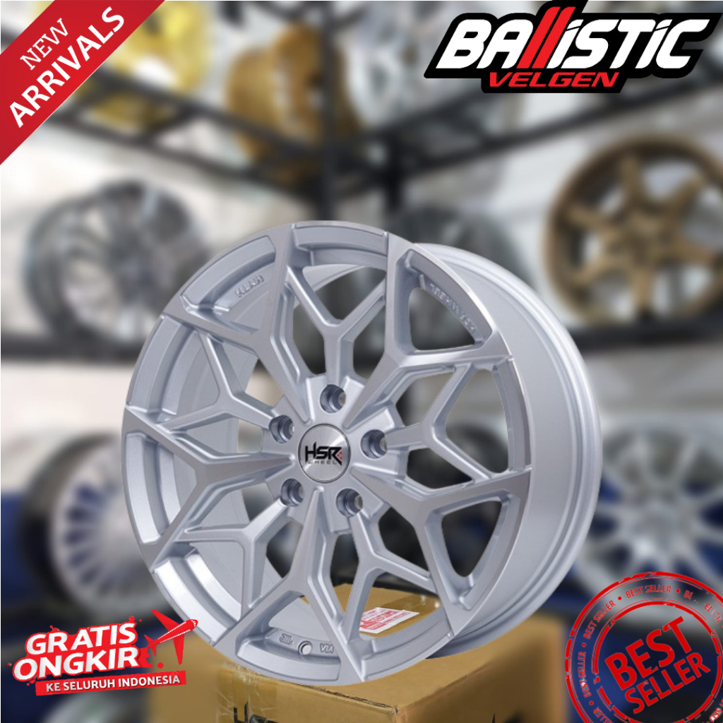 Jual Velg Mobil Ertiga Outlander Camry Model Racing HSR Ring 17 Lebar 7,5 Baut 5x114,3 Et42 ...