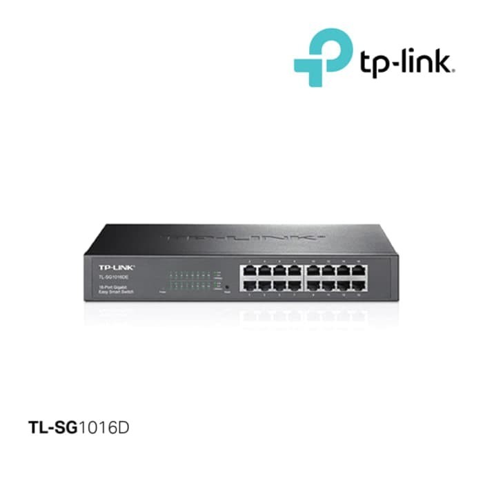Jual SWITCH HUB TP-LINK TL-SG1016D TPLINK 16 Port Gigabit Desktop ...