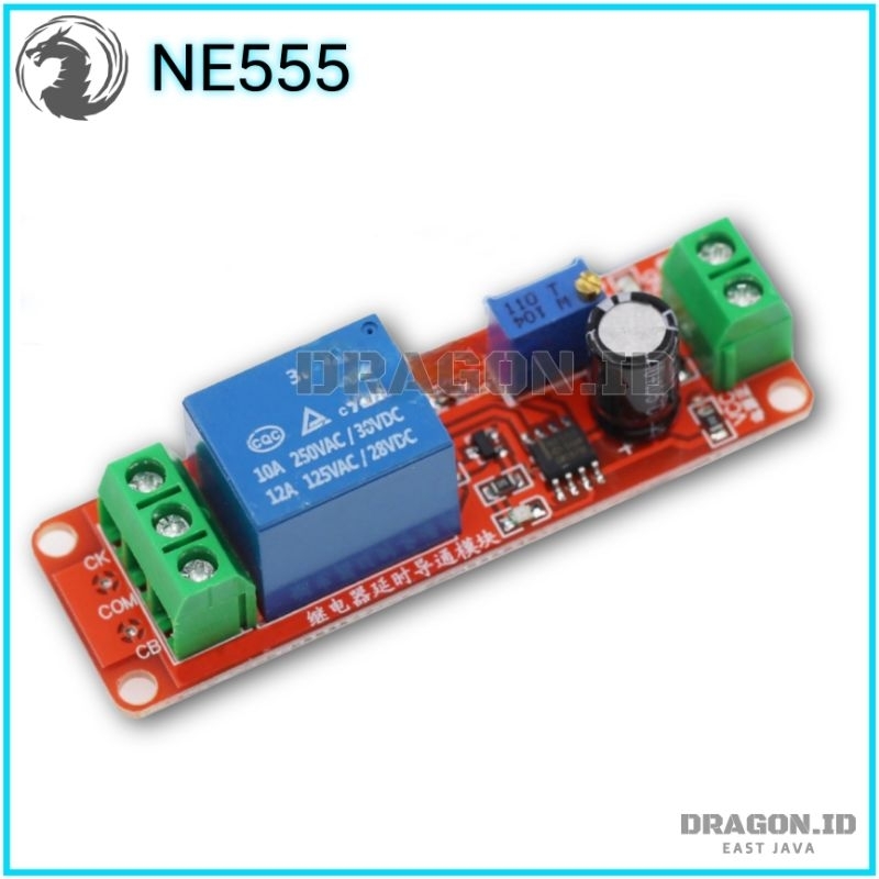 Jual NE555 Module Relay 12V Adjustable Switch Delay Timer Modul Relay ...