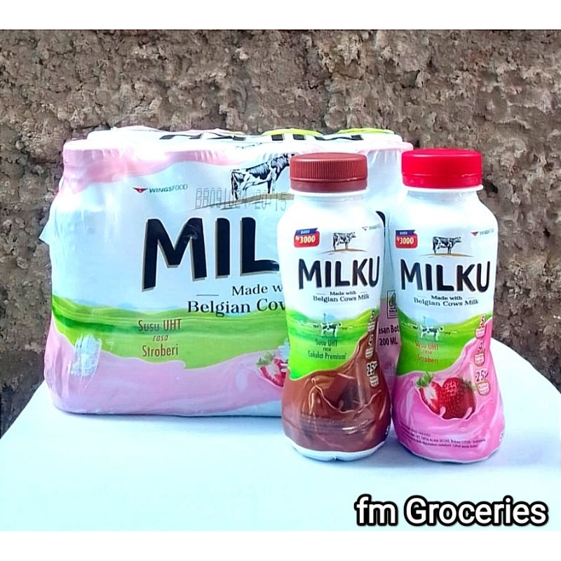 Jual Milku susu uht 200ml isi 12 botol | Shopee Indonesia