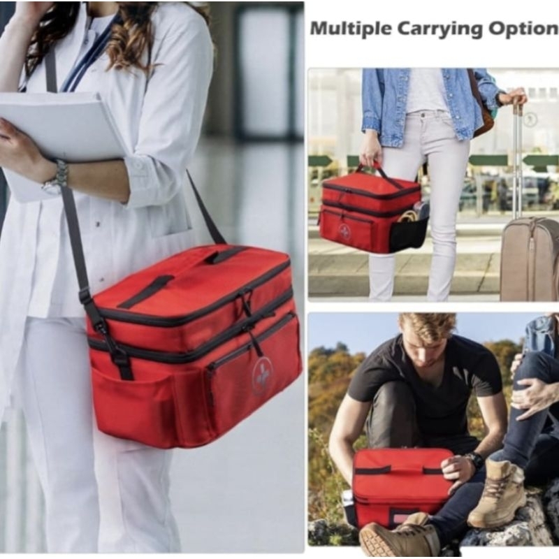 Jual tas selempang medis p3k alat kesehatan perawat emergency kit kotak ...