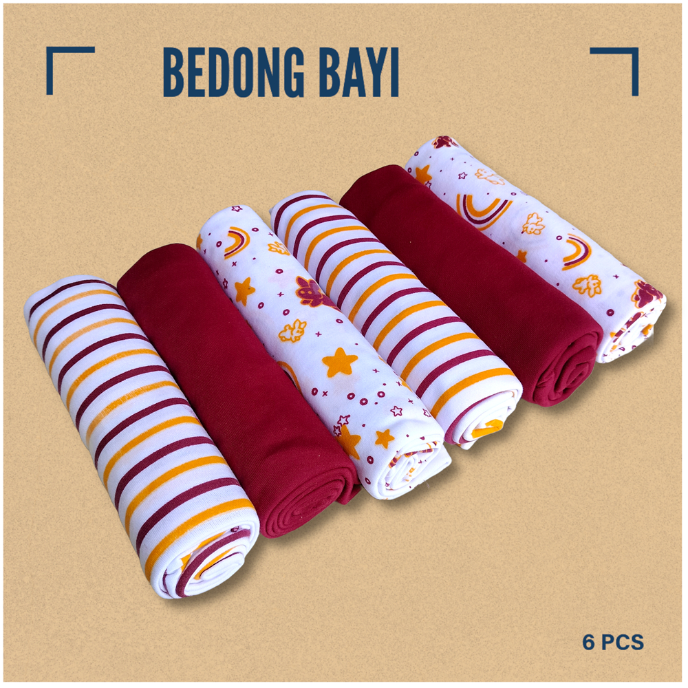 Jual Bedong Bayi Jumbo Mix 6 Pcs Ukuran 110 x 90 cm | Shopee Indonesia
