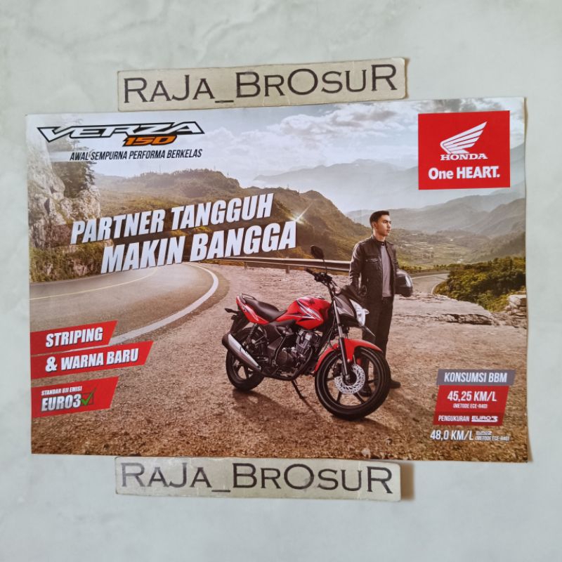 Jual Poster brosur katalog flyer Honda Verza 150 Verza150 2015 | Shopee ...