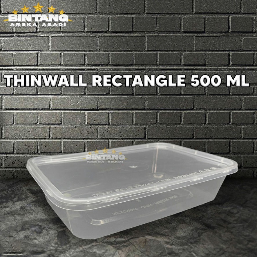 Jual Kotak Makan Plastik Thinwall Food Grade Container - Persegi ...