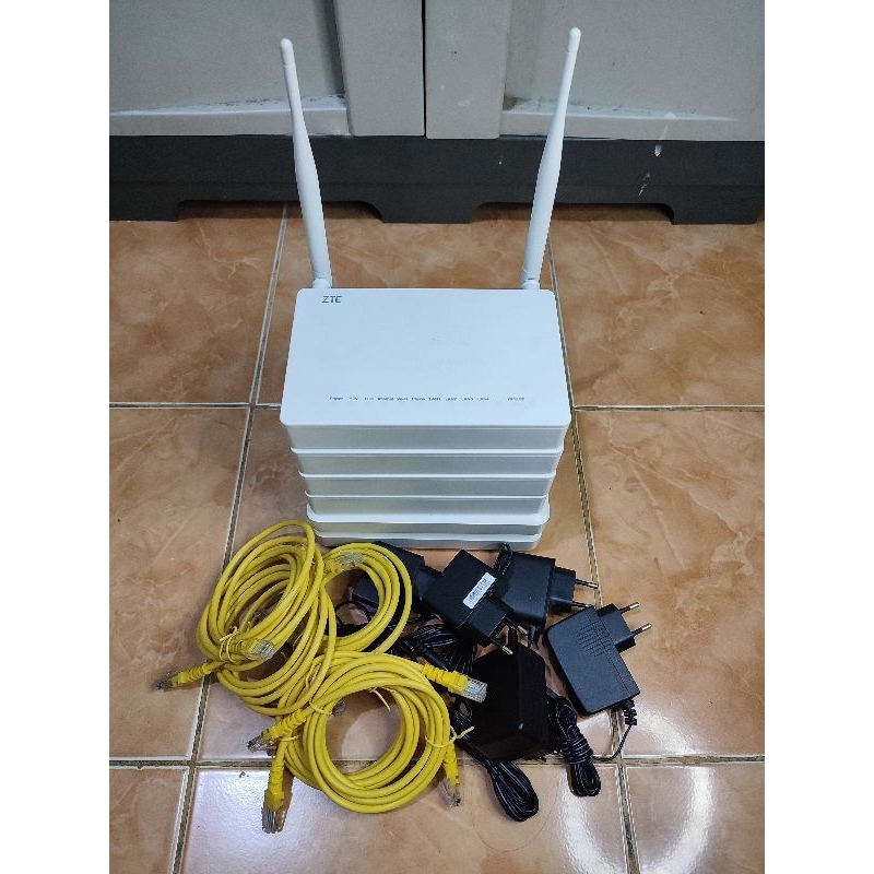 Jual ZTE Gpon Ont F609 V2 Port Biro + Adaptor | Shopee Indonesia