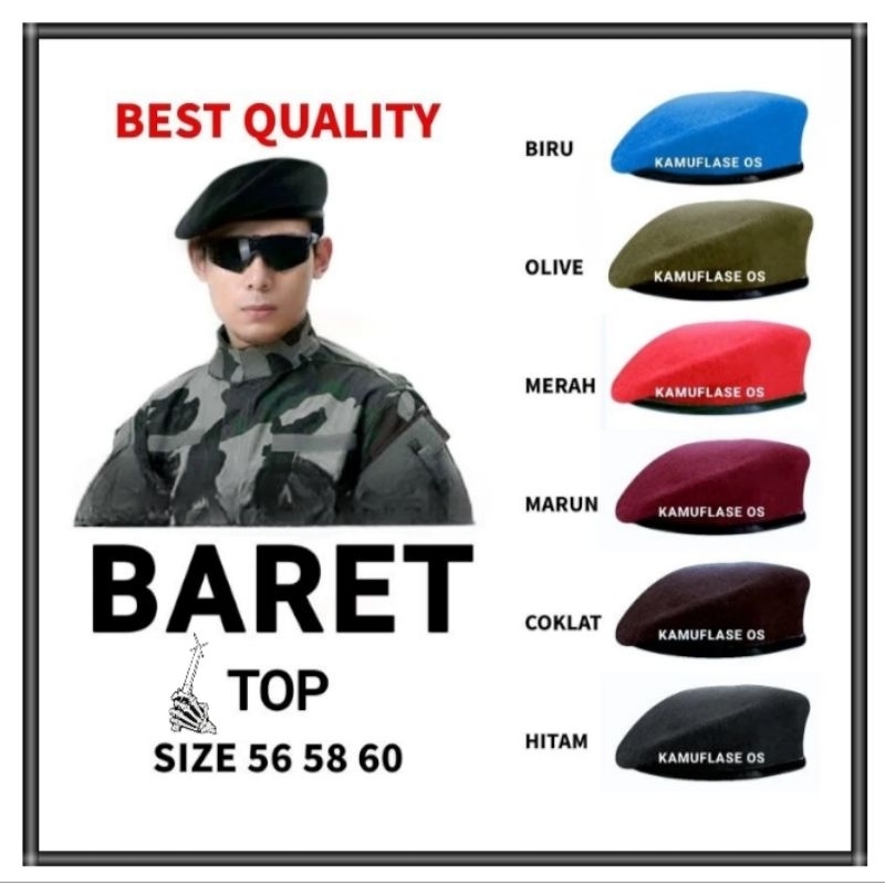 Jual Diixsi - Topi Baret Premium warna lengkap , Baret Polri / Baret ...