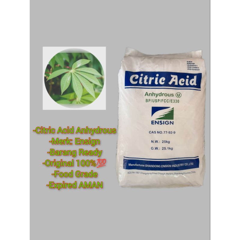 Jual Citric Acid Anhydrous / CITRUN zak 25kg | Shopee Indonesia