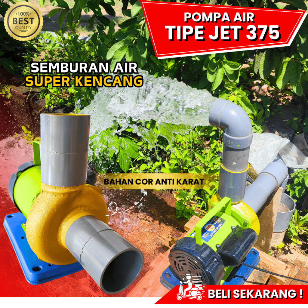 Jual Mesin pompa air modifikasi pipa 2 dim type jet 375 alkon bahan ...