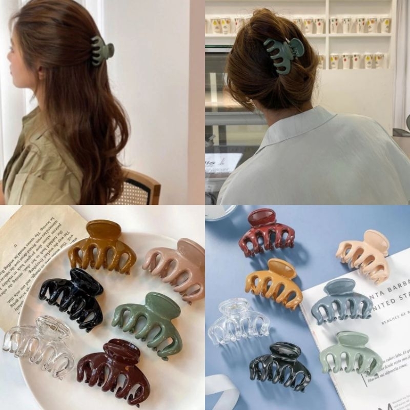 Jual Jedai Rambut Bangkok Jumbo 8 Cm | Shopee Indonesia