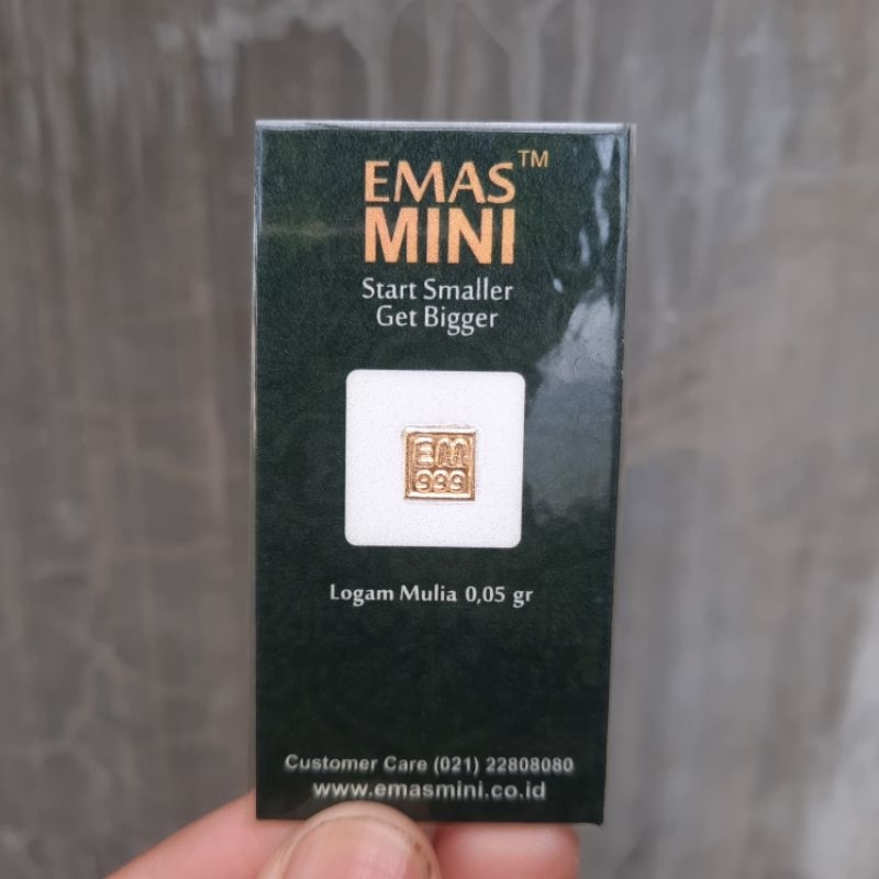 Jual Logam Mulia Emas Mini 0.05 gram | Shopee Indonesia