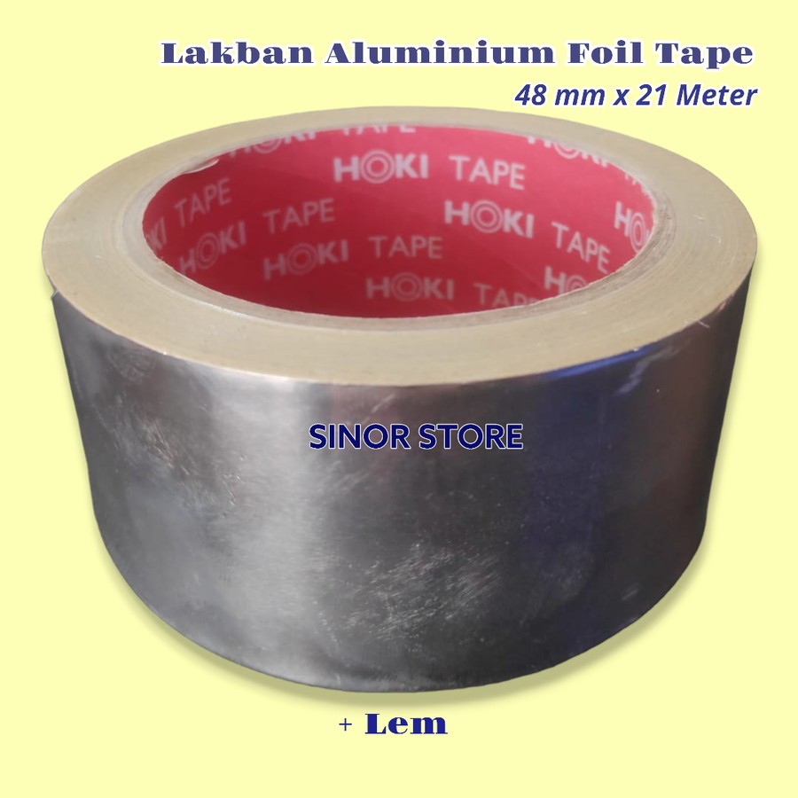 Jual Lakban Alumunium Tahan Panas Isolasi Aluminium Foil Tape Silver ...