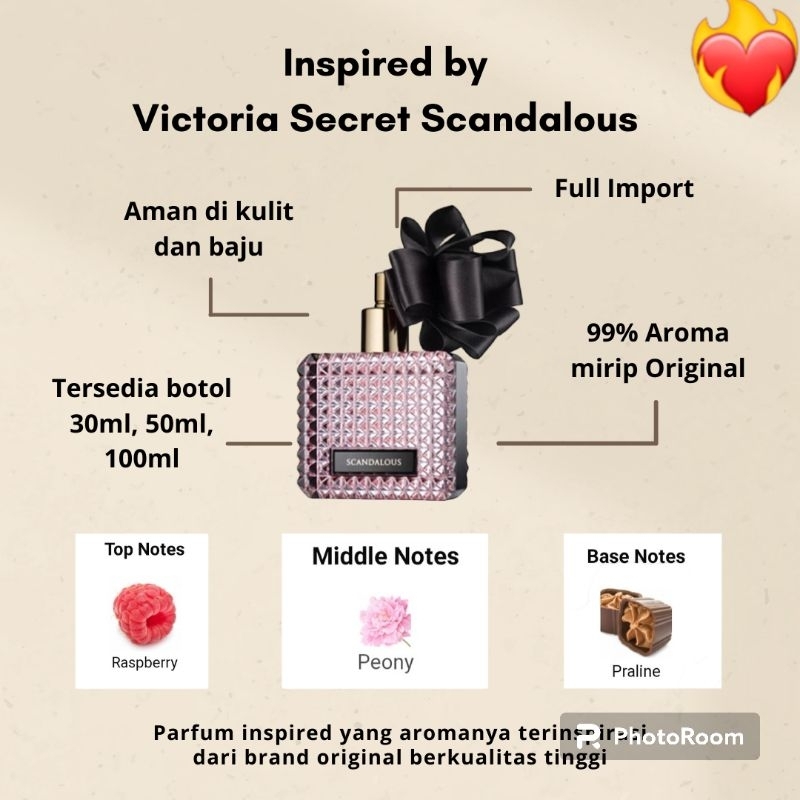 Jual Victoria Secret Scandalous - Refill Parfum Bibit Non Alkohol ...