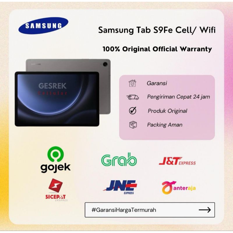 Jual Samsung Galaxy Tab S9 FE 5G / S9 FE PLUS 5G / S9 FE Wifi Only ...