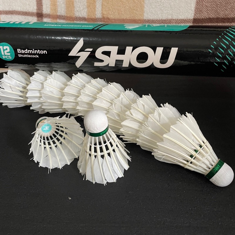 Jual Kok Badminton Shuttlecock BEKAS merk SHOU 3 in 1 - 1 slop 12 pcs ...