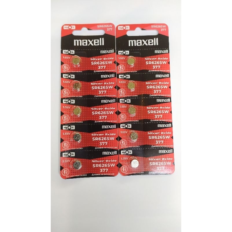 Jual BATERAI MAXELL ORIGINAL SR 626 SW ATAU SR 377 SW | Shopee Indonesia