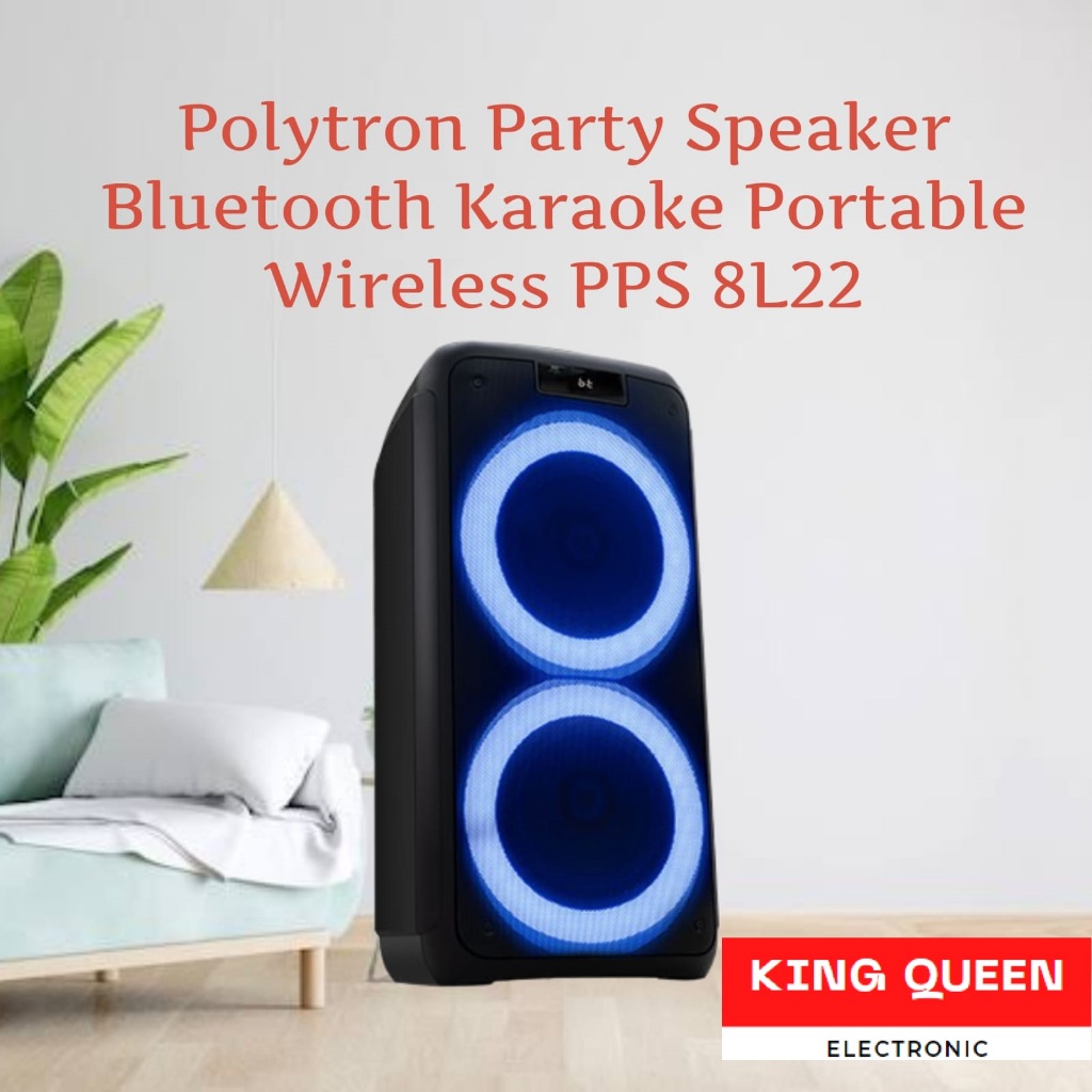 Jual Polytron Party Speaker Bluetooth Karaoke Portable Wireless PPS ...