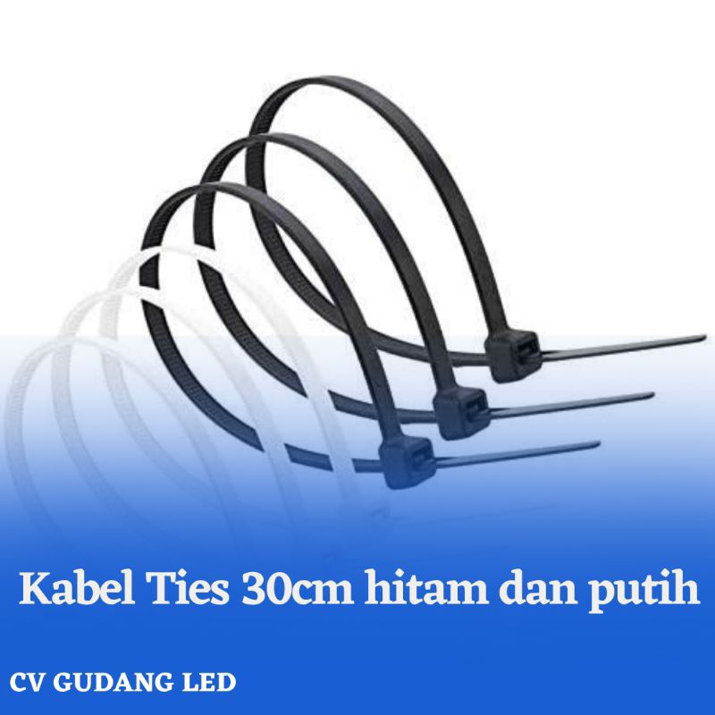 Jual Kabel Ties 30cm Putih dan Hitam | Shopee Indonesia