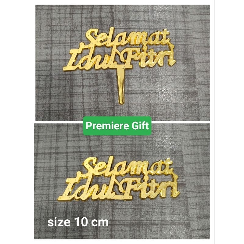 Jual topper tulisan selamat idul fitri uk 10 cm | Shopee Indonesia