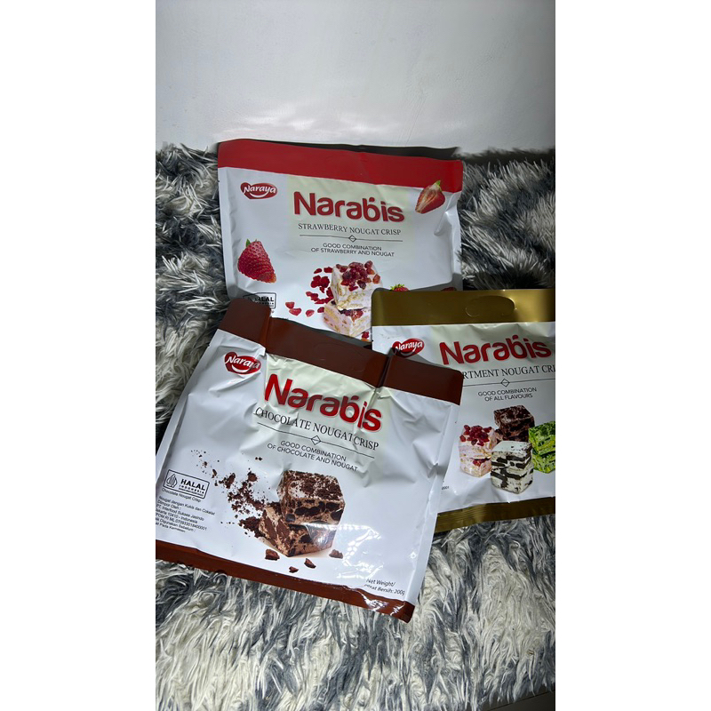 Jual Narabis Assortment Nougat Crips 200gr exp 2026 | Shopee Indonesia