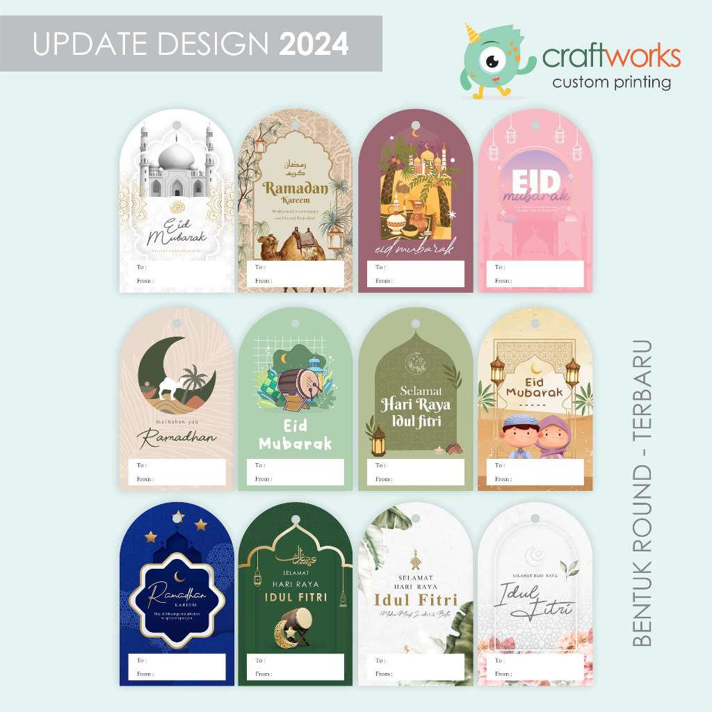 Jual HANG TAG LEBARAN / EID MUBARAK HAMPERS TAG / SOUVENIR ( LINK BARU ...