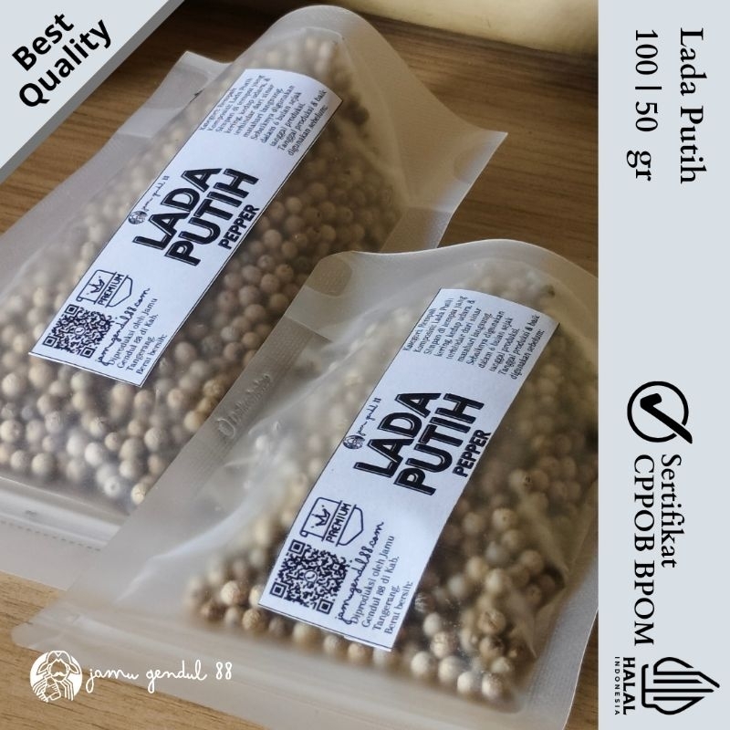 Jual Lada Putih - Merica - Pepper - Ragam Rempah by Jamu Gendul 88 ...