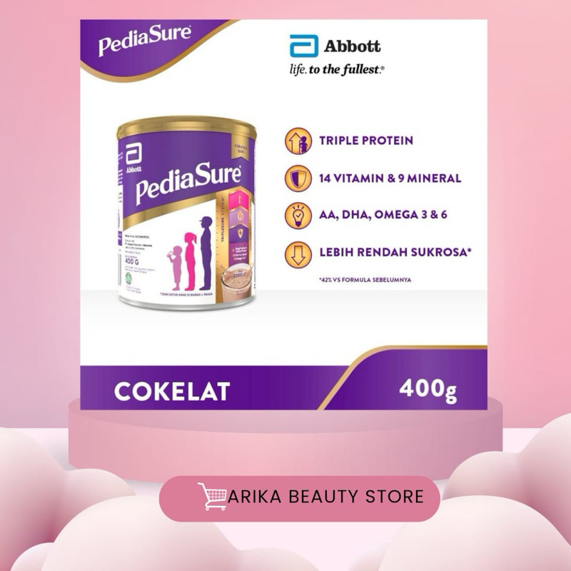 Jual PEDIASURE RASA COKLAT 400G KALENG | Shopee Indonesia