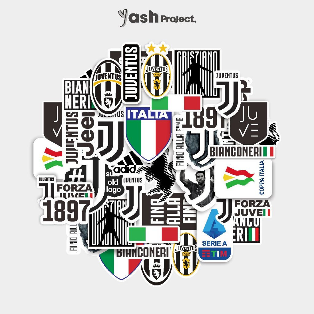 Jual STICKER PACK JUVENTUS | STICKER DECORATION | DIECUT | Shopee Indonesia
