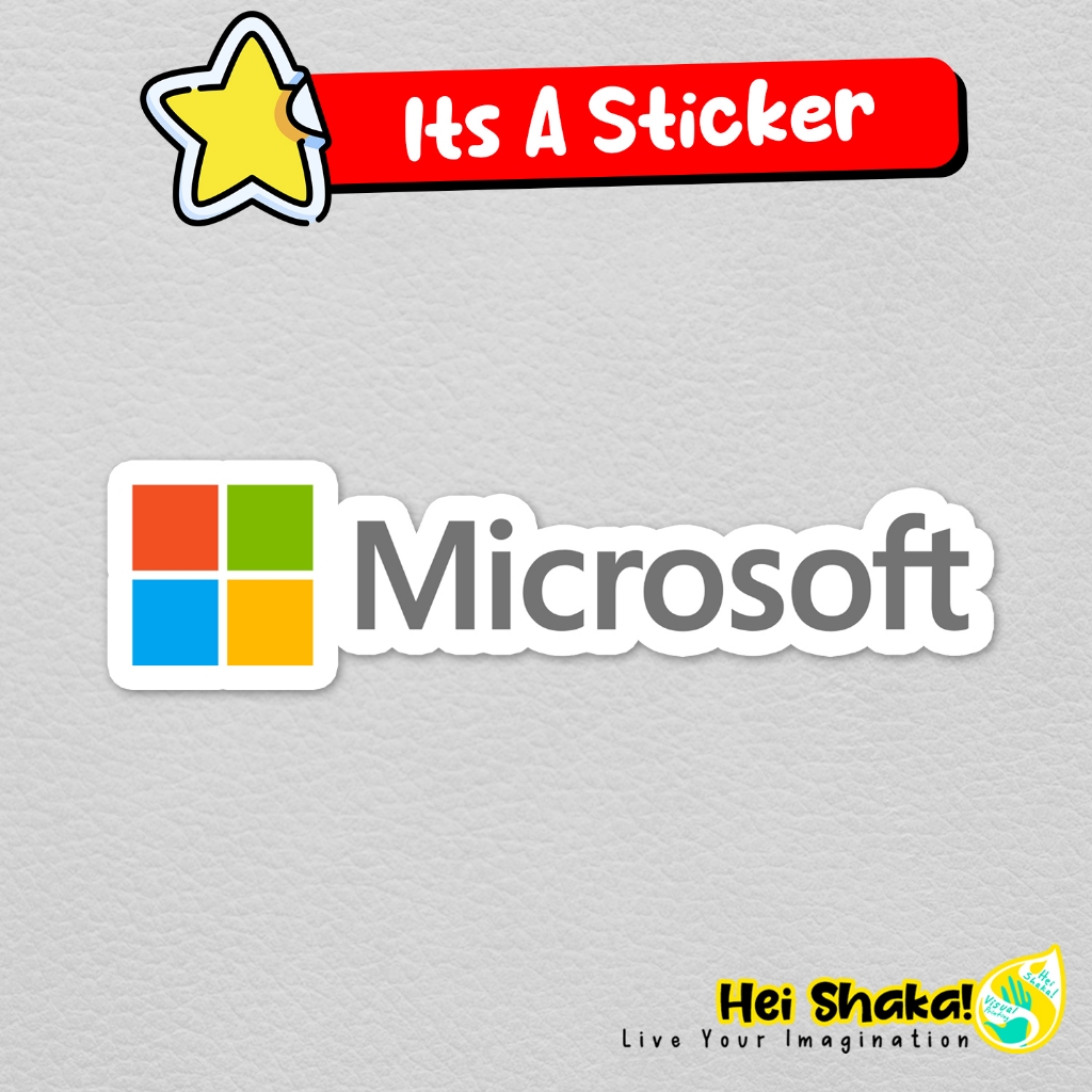Jual Stiker Microsoft Logo Sticker Programmer Developer Coding Vinyl ...