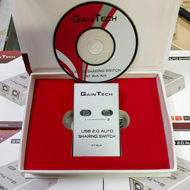 Jual Gaintech Auto Switch Printer 2Port USB 2.0 Sharing Switch 2Port | Shopee Indonesia