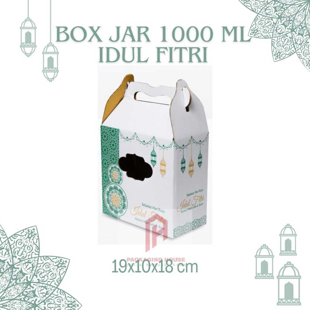 Jual Box 19x10x18 JAR 1000 ml Isi 2 Toples Bulat Box/Kardus/packing ...