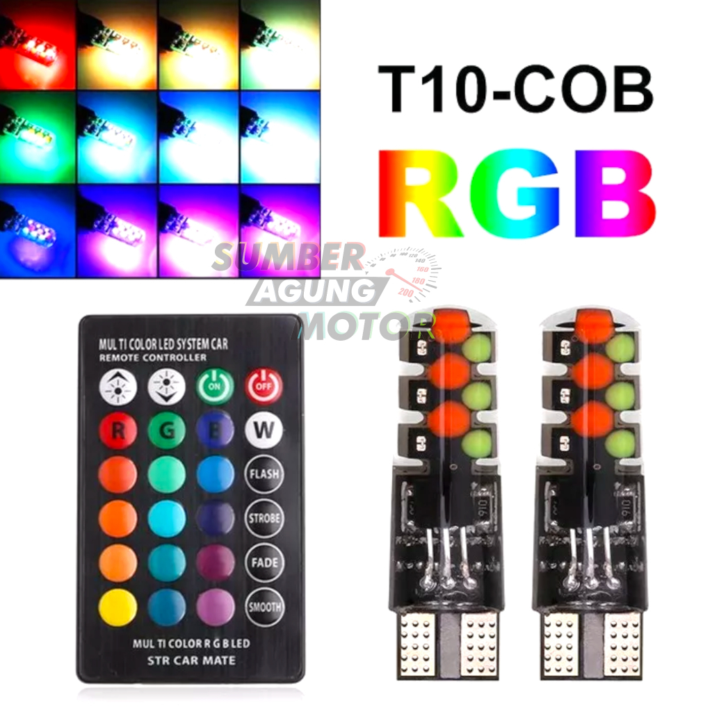 Jual LAMPU LED T10 LED RGB REMOTE IR T10 HIGH QUALITY SPEEDO REM ...