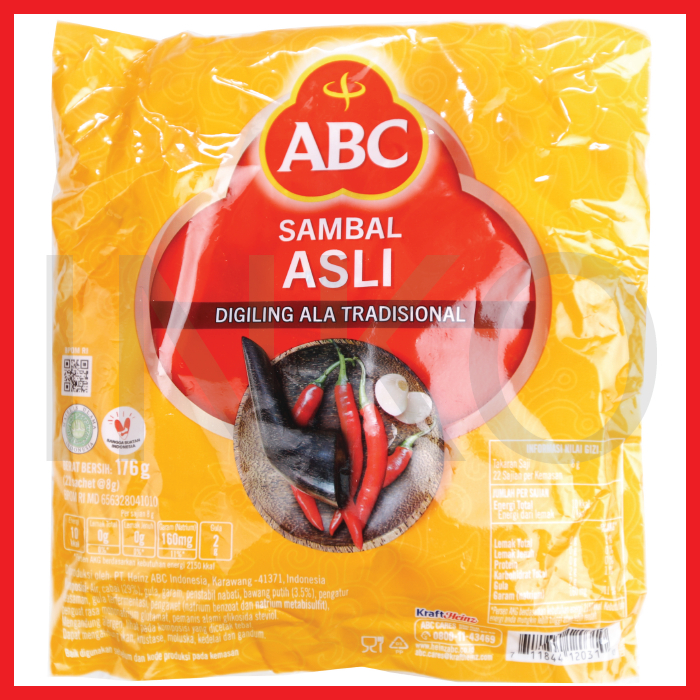 Jual ABC SAMBAL ASLI DIPETIK DIKEMAS SEGERA SACHET 22X8GR | Shopee ...