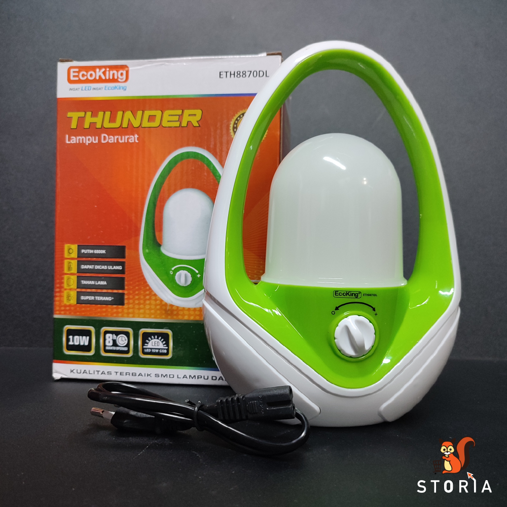 Jual Lampu Emergency / Lampu Dimmer / Lampu Darurat 10 Watt Ecoking Thunder ETH 8870 DL | Shopee ...