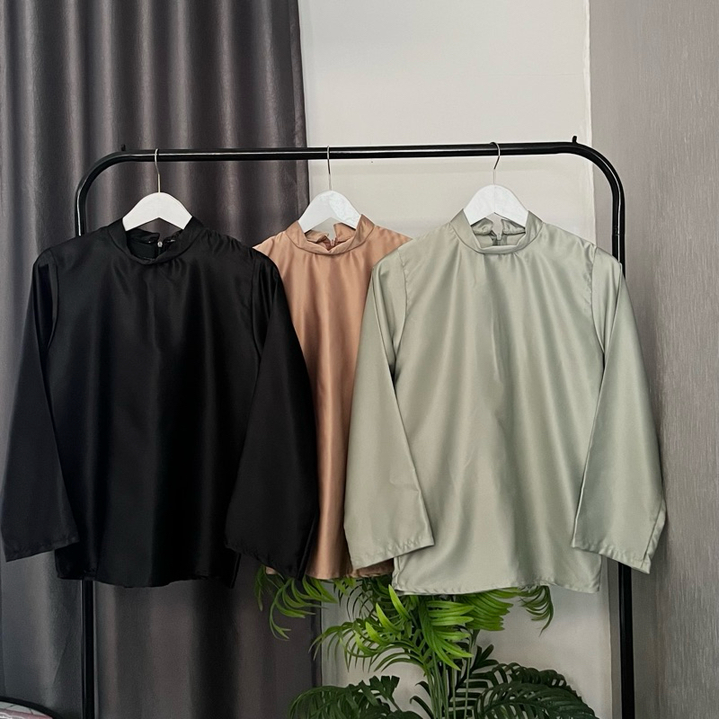 Jual INNER SATIN / INNER SATIN TURTLENECK / INNER SATIN BLOUSE ...