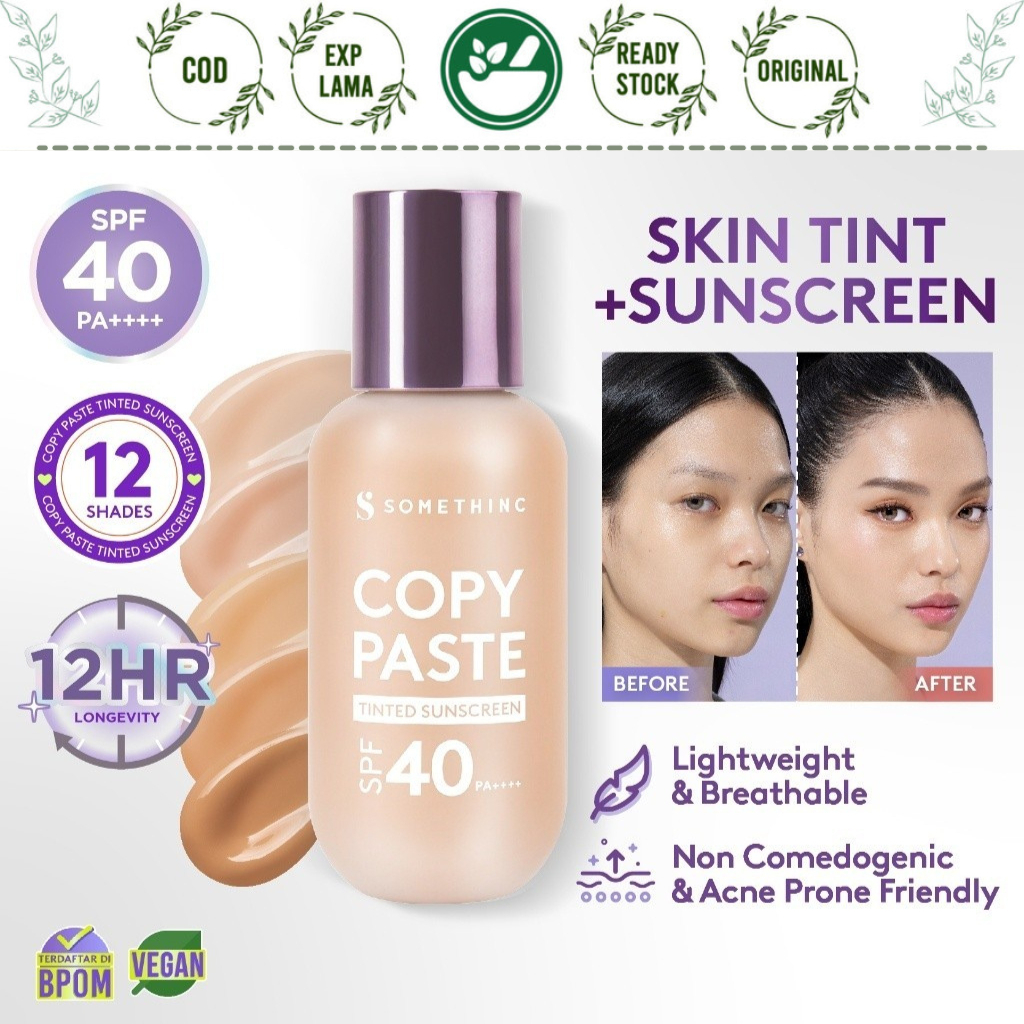 Jual SOMETHINC COPY PASTE TINTED SUNSCREEN SPF 40 PA++++ SKIN TINT UVA ...