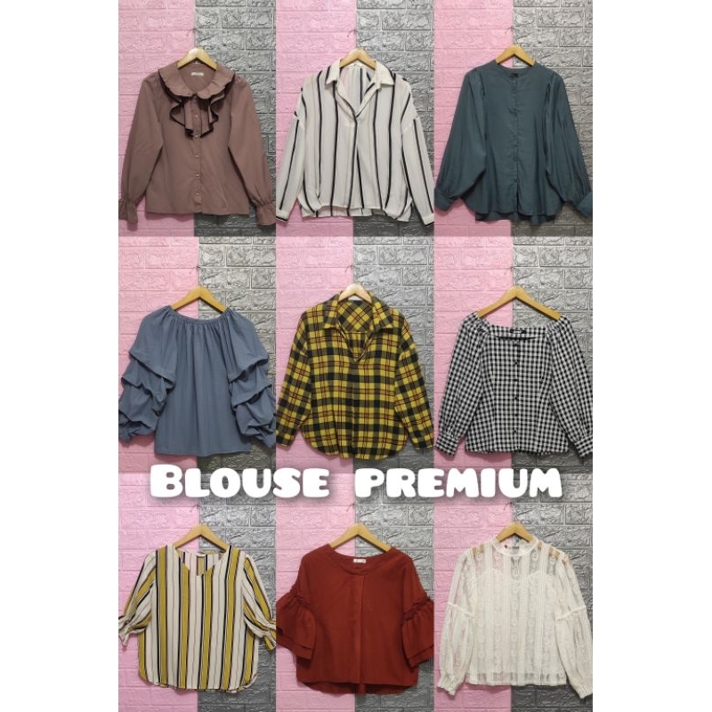 Jual Preloved blouse/Blouse vintage/Blouse crop | Shopee Indonesia