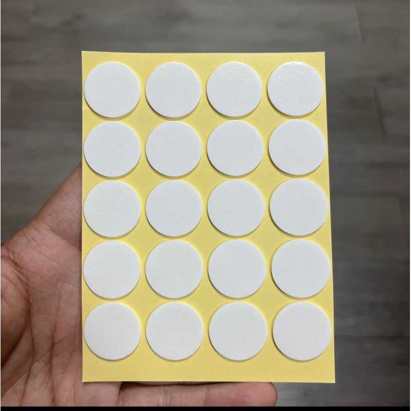 Jual [isi 20] Double Tape Lem Sticker Bulat 2cm | Shopee Indonesia