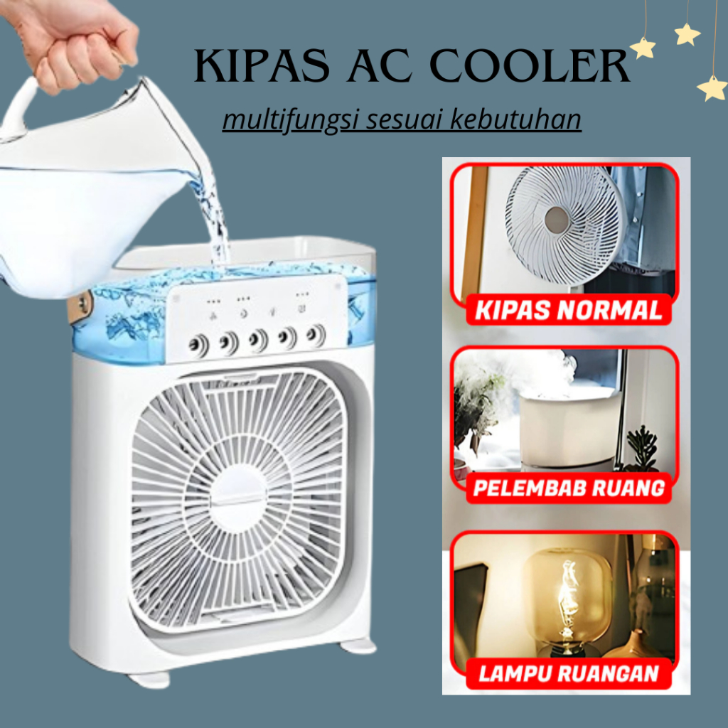 Jual 「Skylo🇲🇨」Kipas AC Cooler & Kipas AC Mini Mini Portable (Kapasitas ...