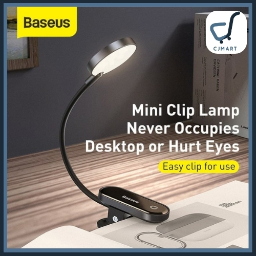 Jual Baseus Comfort Reading Mini Clip On Lamp Lampu Baca Jepit LED ...