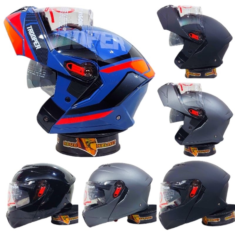 Jual helm full face studds modular | Shopee Indonesia