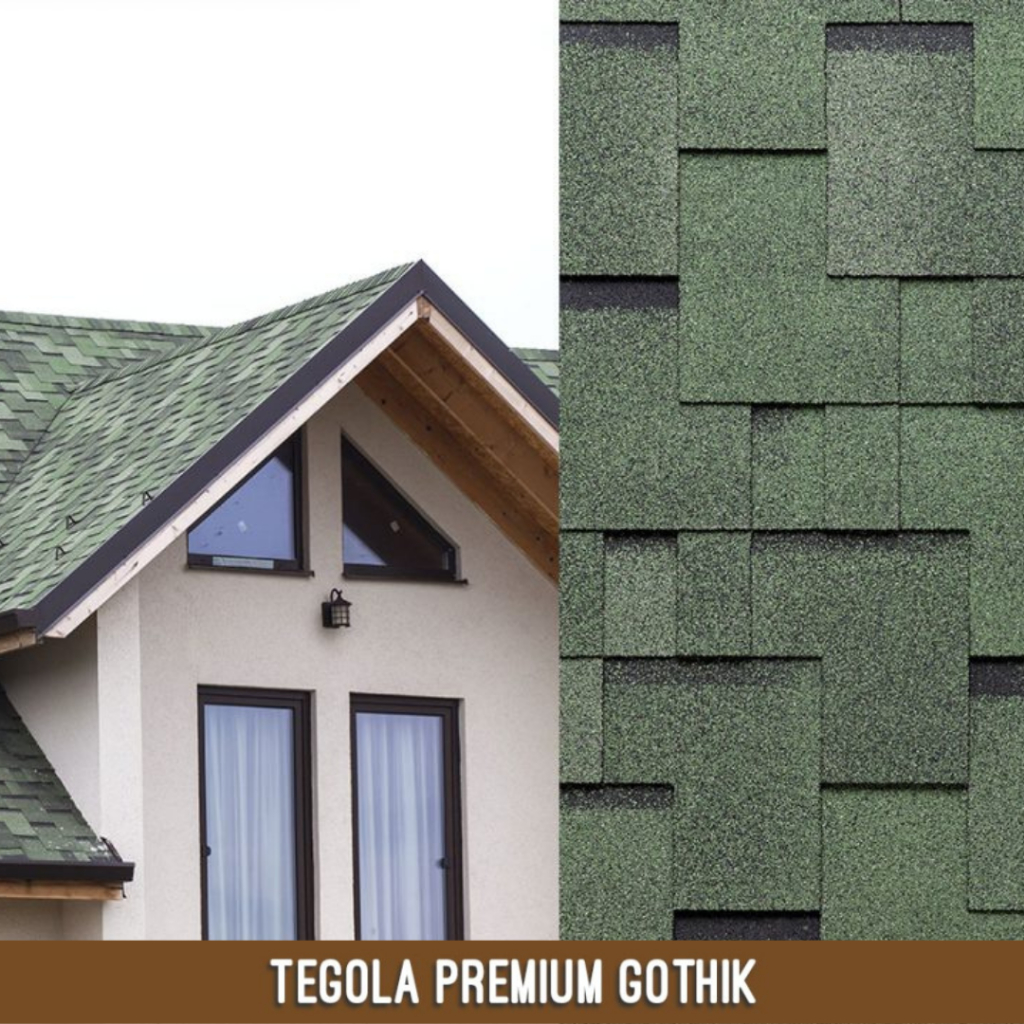 Jual atap bitumen Premium Gothik | Genteng Aspal Tegola type Premium ...