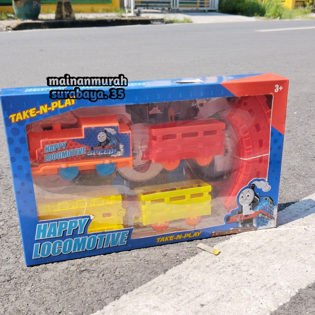 Jual Mainan Kereta Api Happy Locomotive Train Take N Play Bisa Berjalan